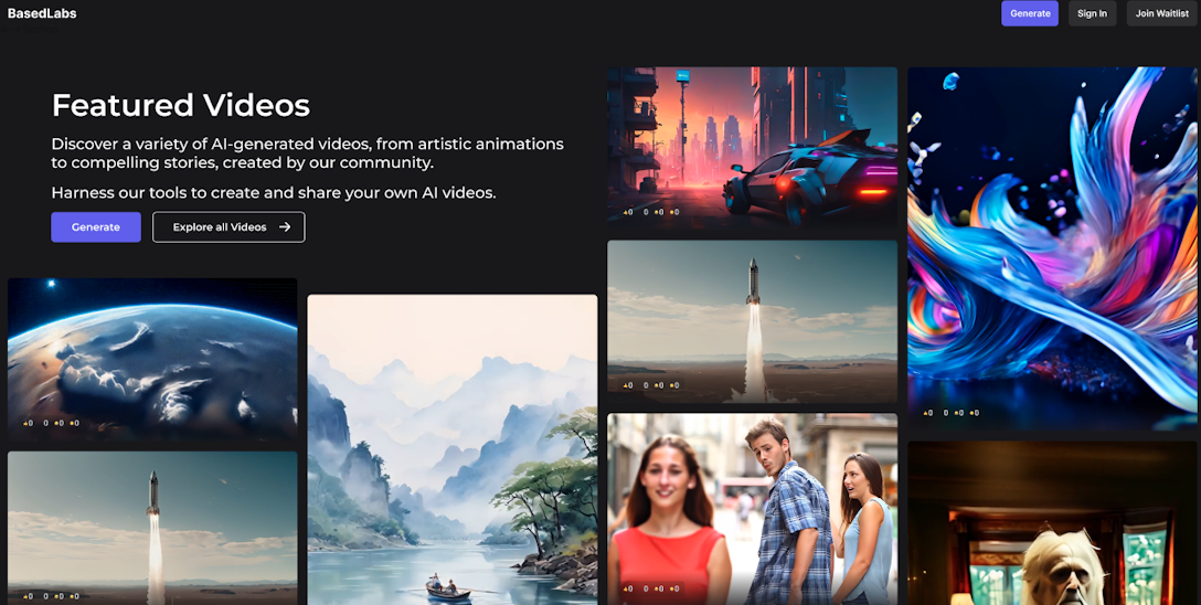 Based Lab AI:BasedLabs is a creative hub for AI video generation, enabling users to explore ...